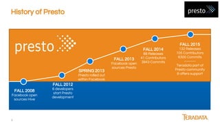 Presto - Analytical Database. Overview and use cases. | PDF