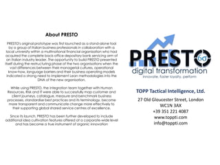 PRESTO Paperless Office | PPT