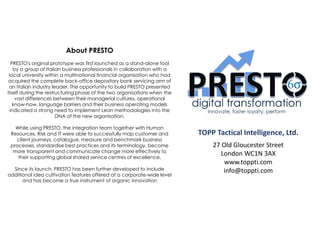 PRESTO Paperless Office | PDF