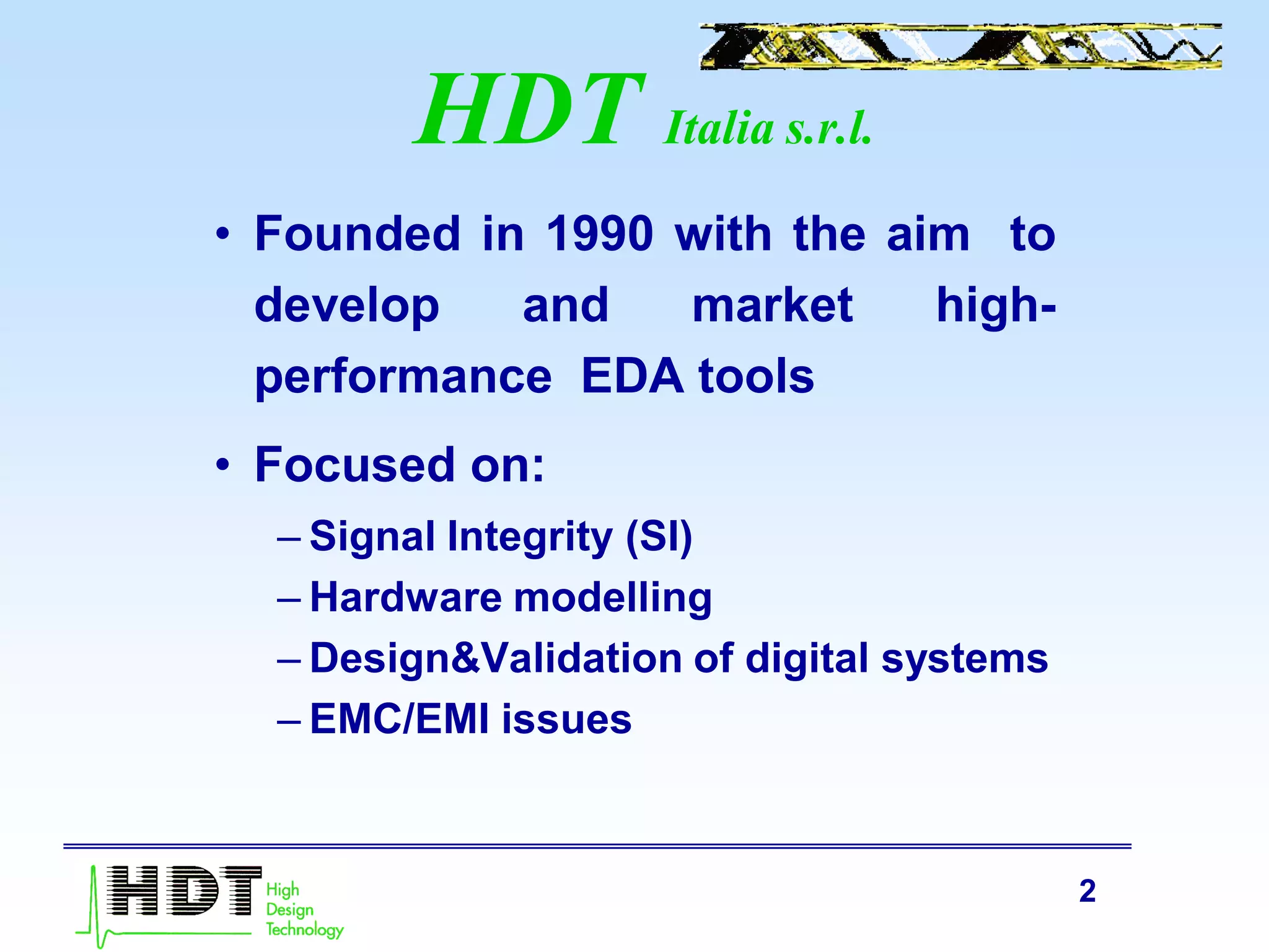 HDT TOOLS PRESENTATION (2000) | PPT