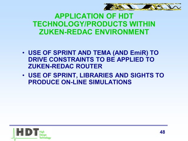 HDT TOOLS PRESENTATION (2000) | PPT