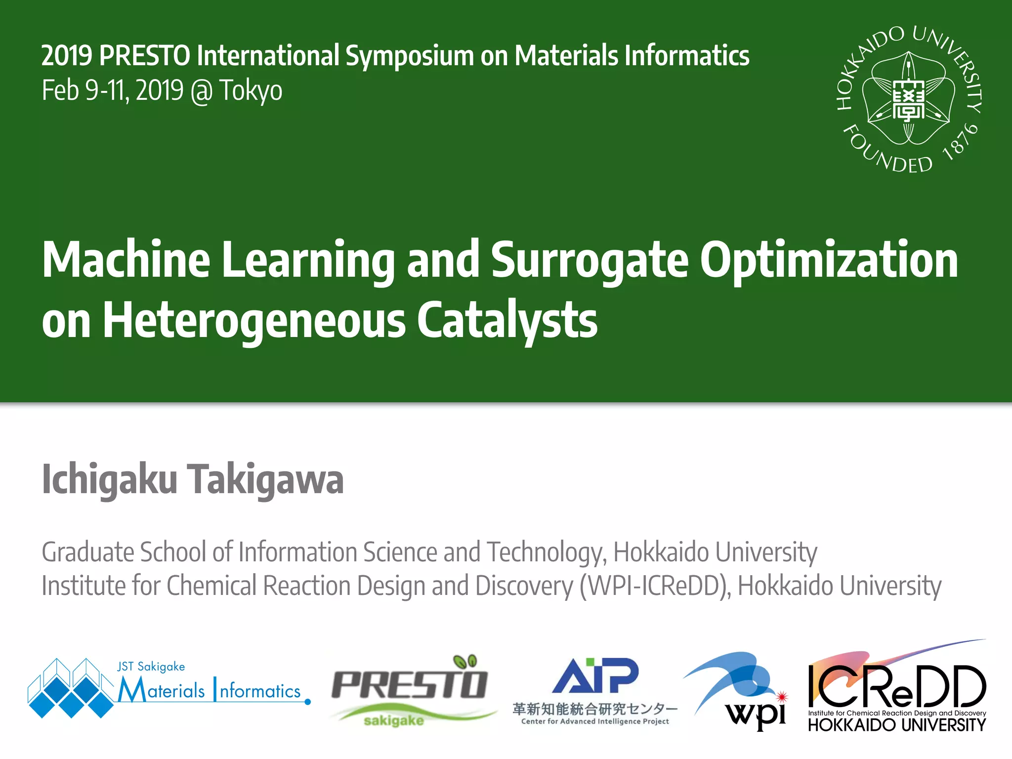 Machine Learning And Surrogate Optimization On Heterogeneous Catalysts