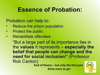 What is probation and how Probation Services work | PPT