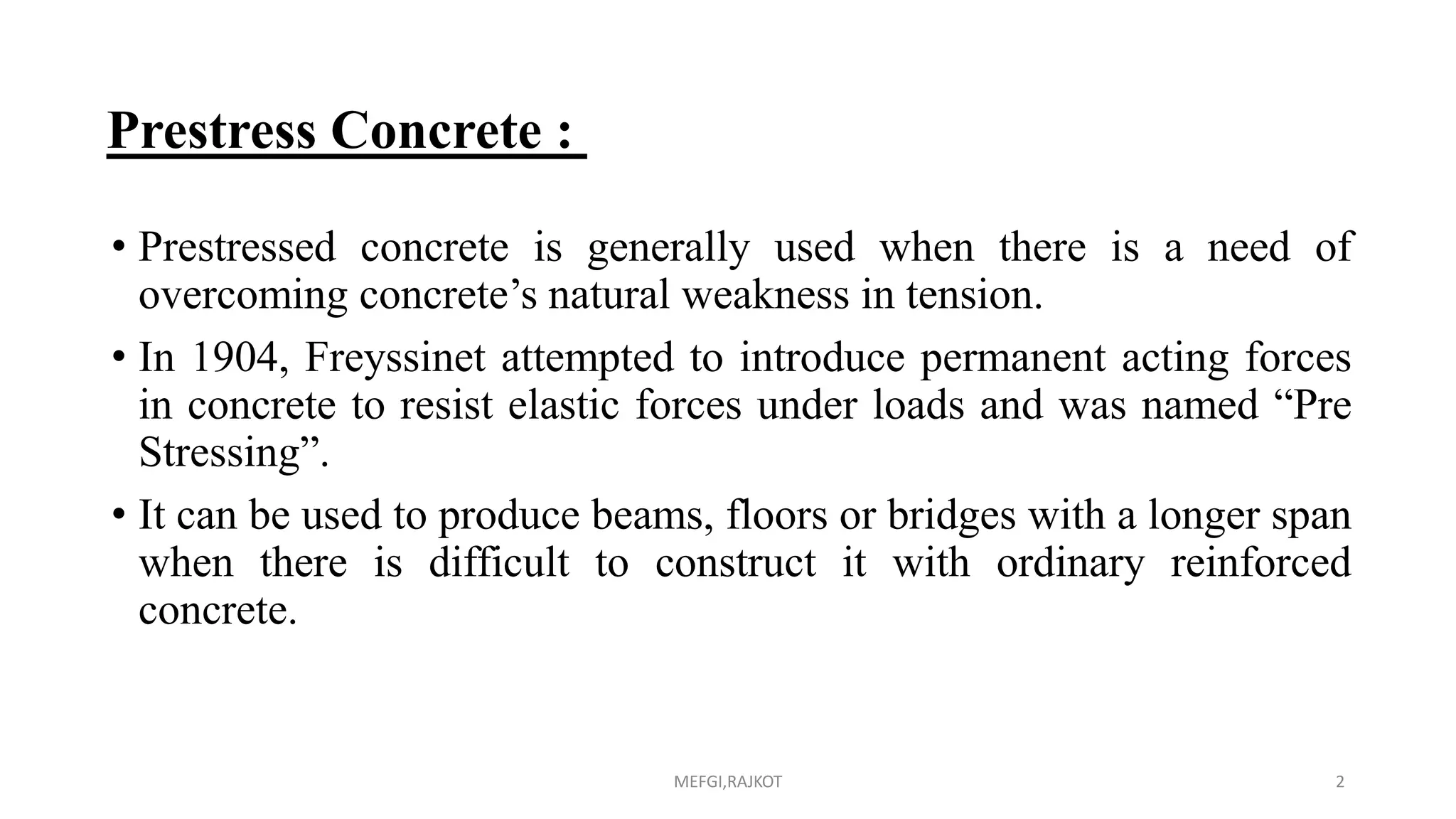 Prestress concrete | PPTX