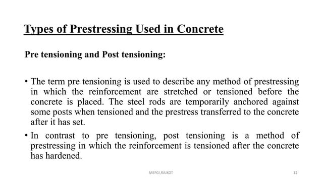 Prestress concrete | PPT