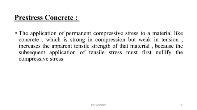Prestress concrete | PPT