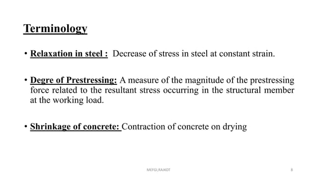 Prestress concrete | PPT