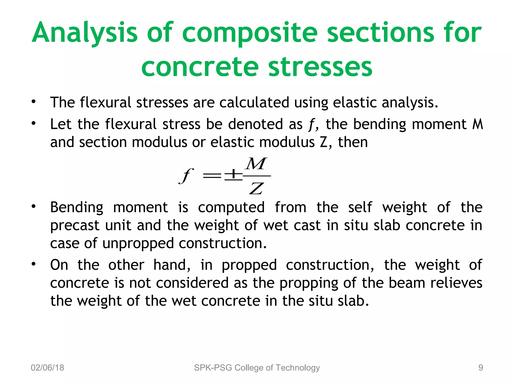 Prestressed composite beams | PPT