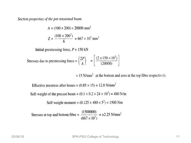 Prestressed composite beams | PPT