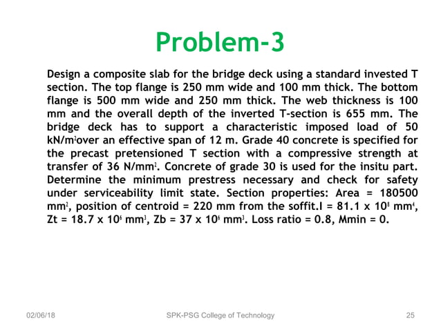 Prestressed composite beams | PPT