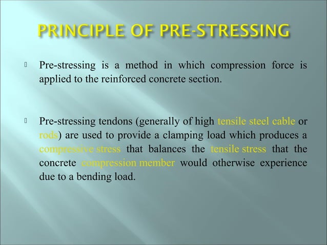 Pre stressed concrete | PPT | Civil Engineering Industry | Industries