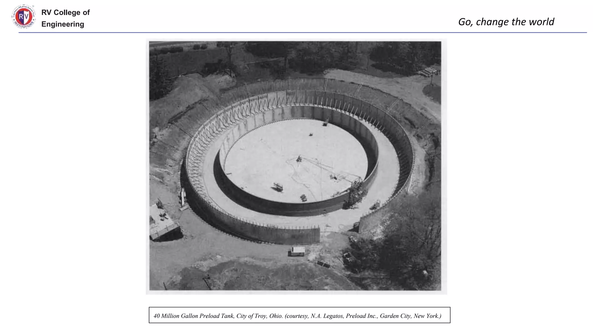 Prestressed concrete circular storage tanks | PPTX