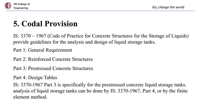 Prestressed concrete circular storage tanks | PPTX