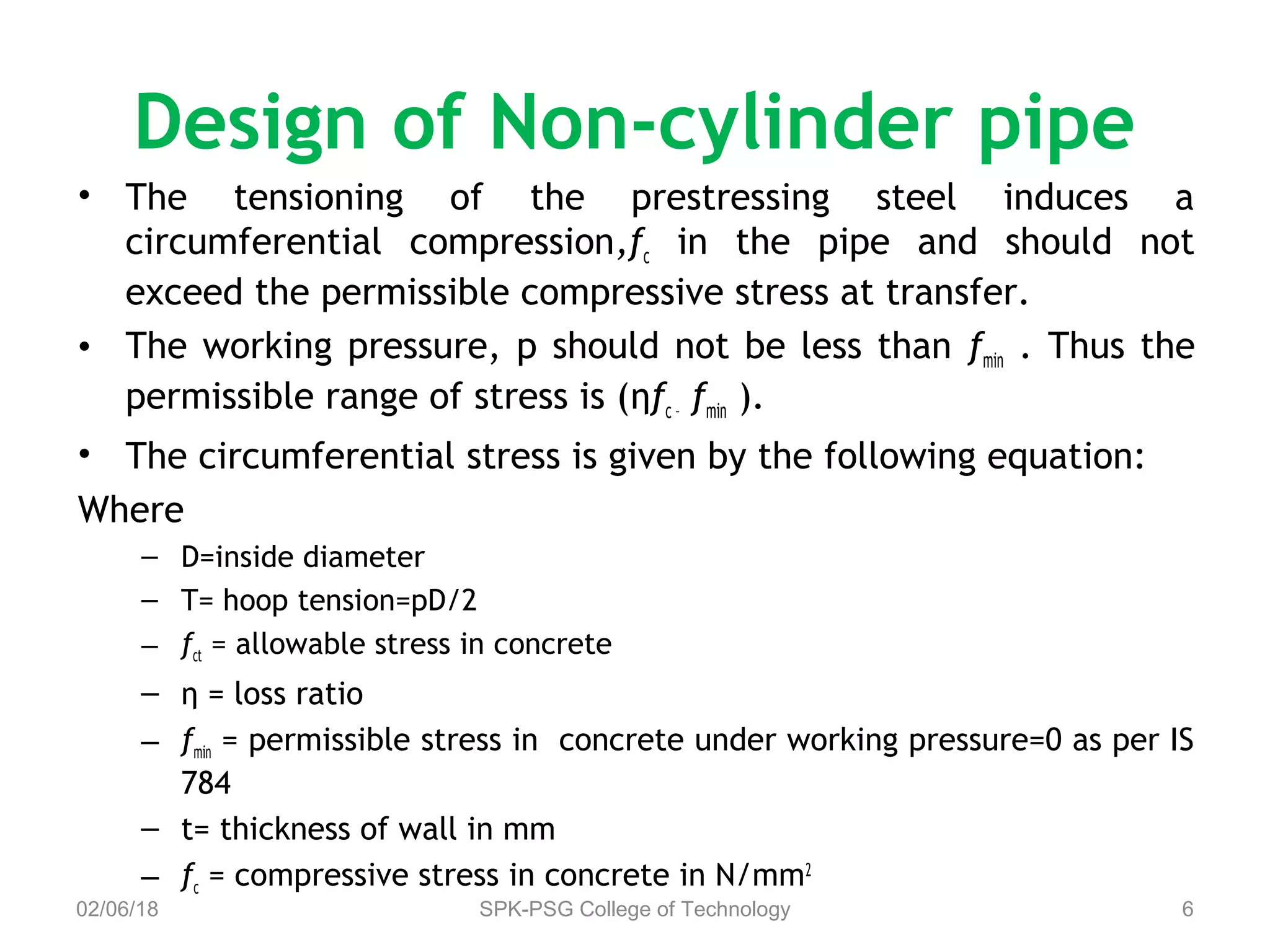 Prestressed pipes,tanks,poles | PPT