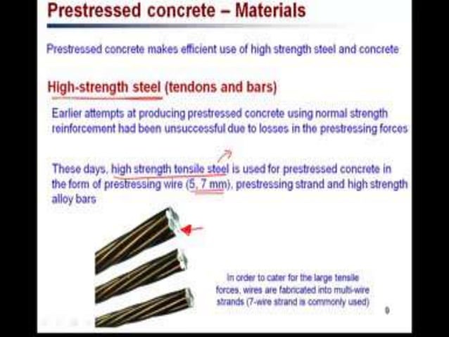 Prestressing Concept, Materilas and Prestressing System | PPTX