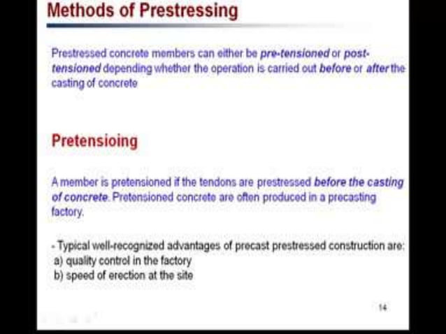 Prestressing Concept, Materilas and Prestressing System | PPTX