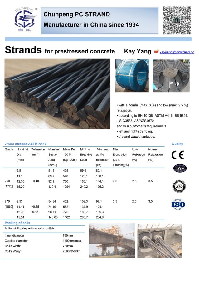 Prestressing steel strand factory | PDF