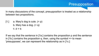 Presumption and Entailment-linguistics presentation.pptx | Law