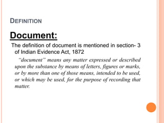 Presumption as to documents | PPTX
