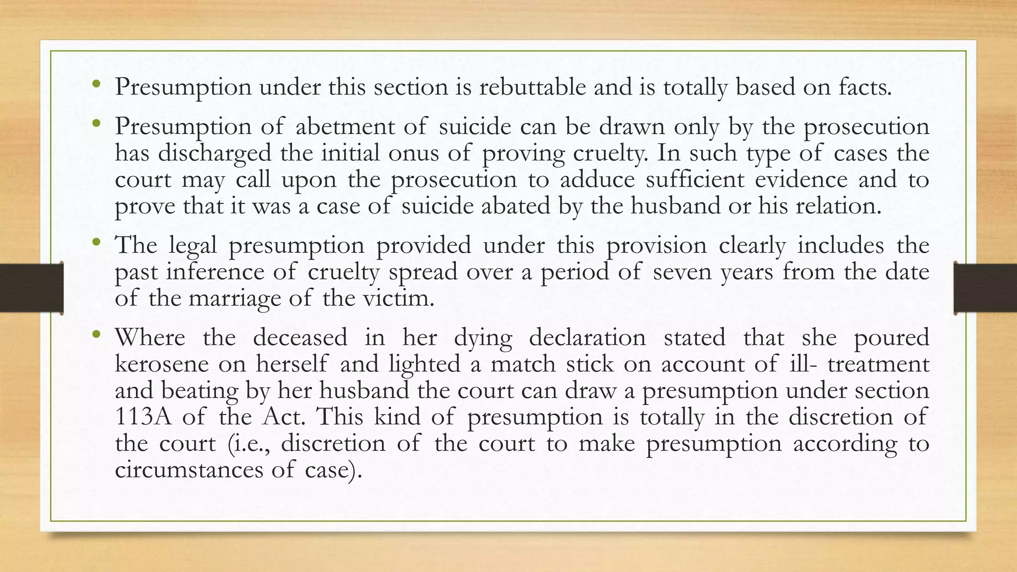 PRESUMPTIONS UNDER THE INDIAN EVIDENCE ACT, 1872.pptx