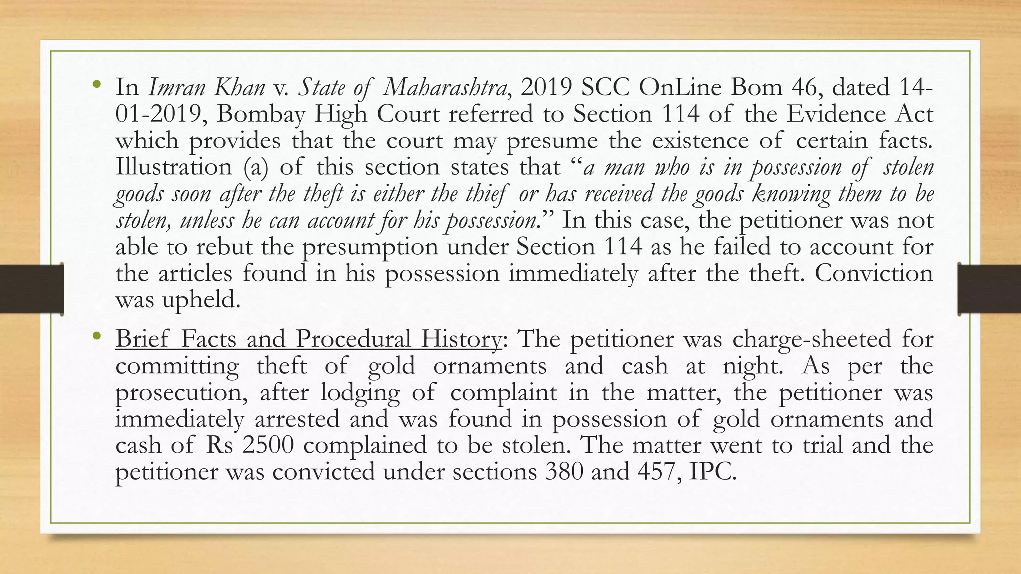 PRESUMPTIONS UNDER THE INDIAN EVIDENCE ACT, 1872.pptx