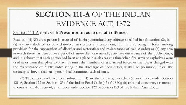 PRESUMPTIONS UNDER THE INDIAN EVIDENCE ACT, 1872.pptx