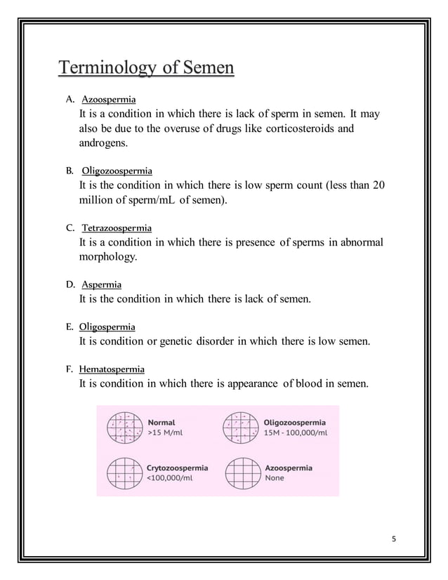 Presumptive test for seminal fluid | DOCX | Infertility | Reproductive ...