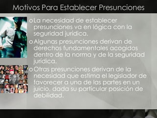 Presuncional (Medio de Prueba) | PPT