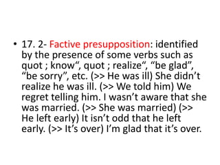 Presupossition | PPT