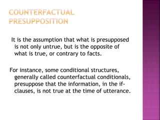 Presupposition | PPTX