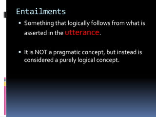 Presupposition & entailment | PPTX