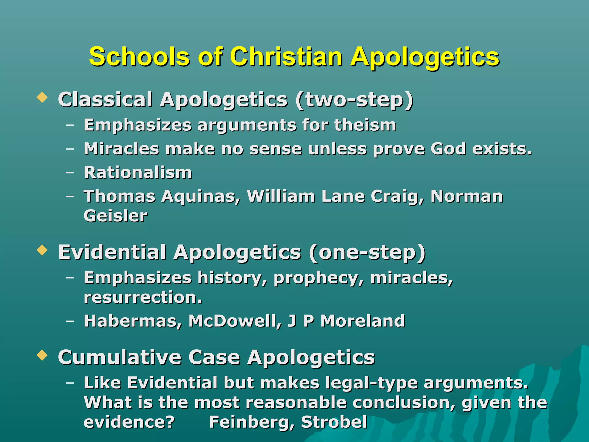 Presuppositional apologetics | PPT