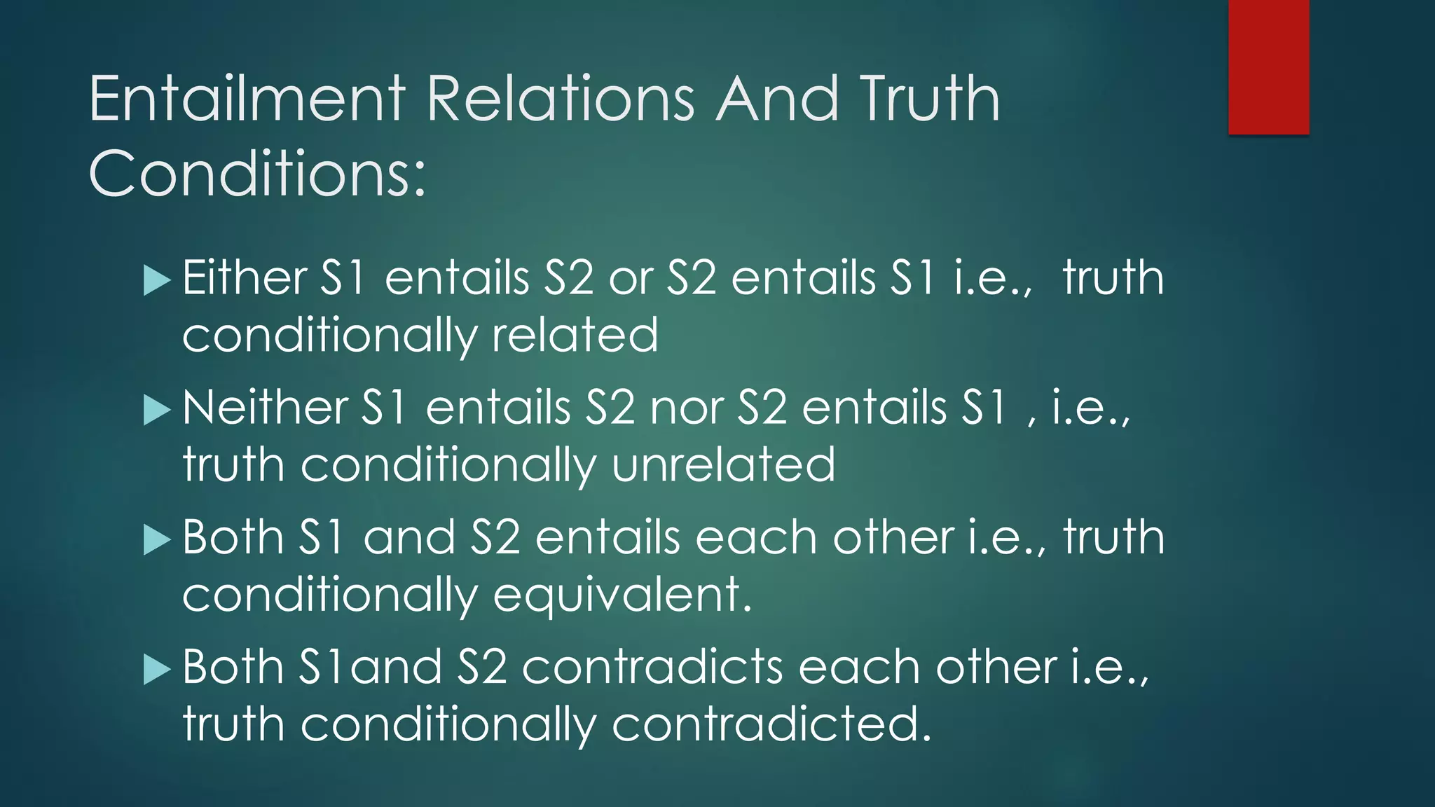 Presupposition and entailment | PDF | Science
