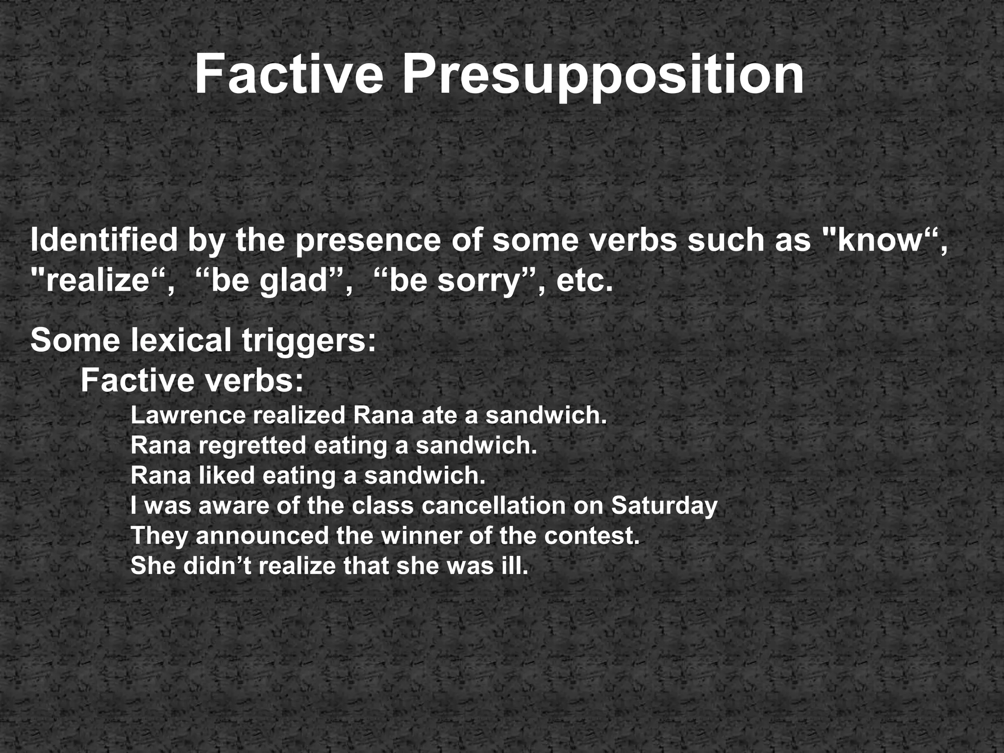 Presupposition | PPSX