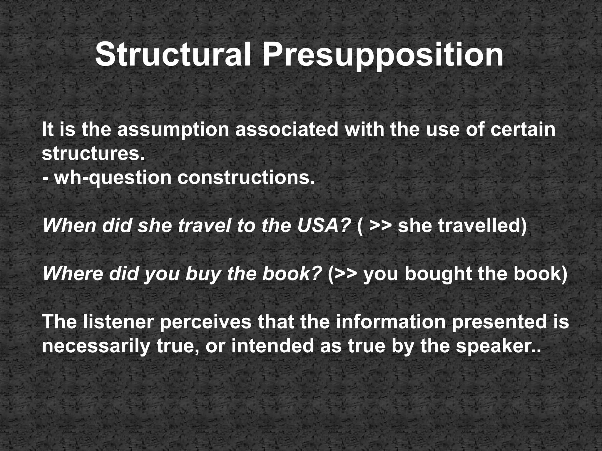 Presupposition | PPSX