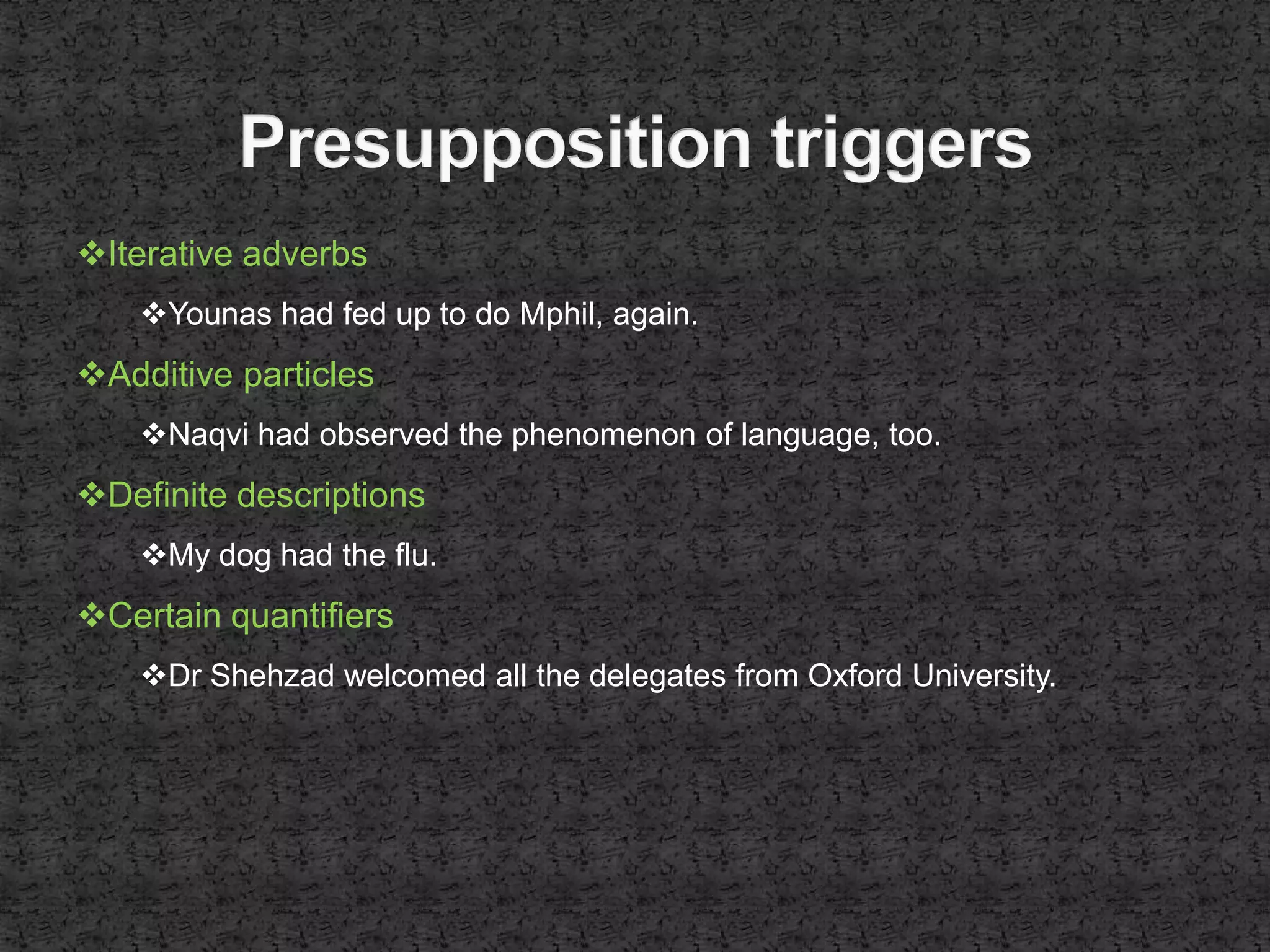 Presupposition | PPSX