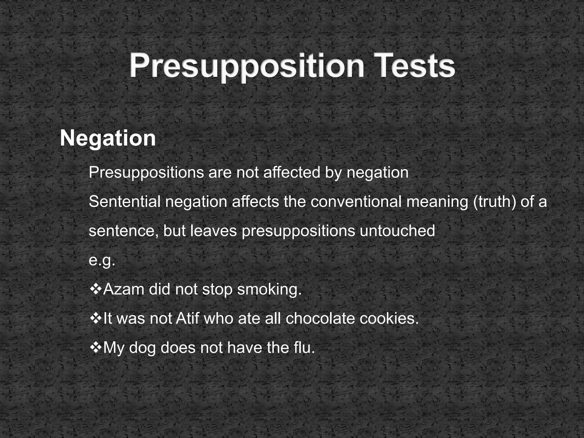 Presupposition | PPSX