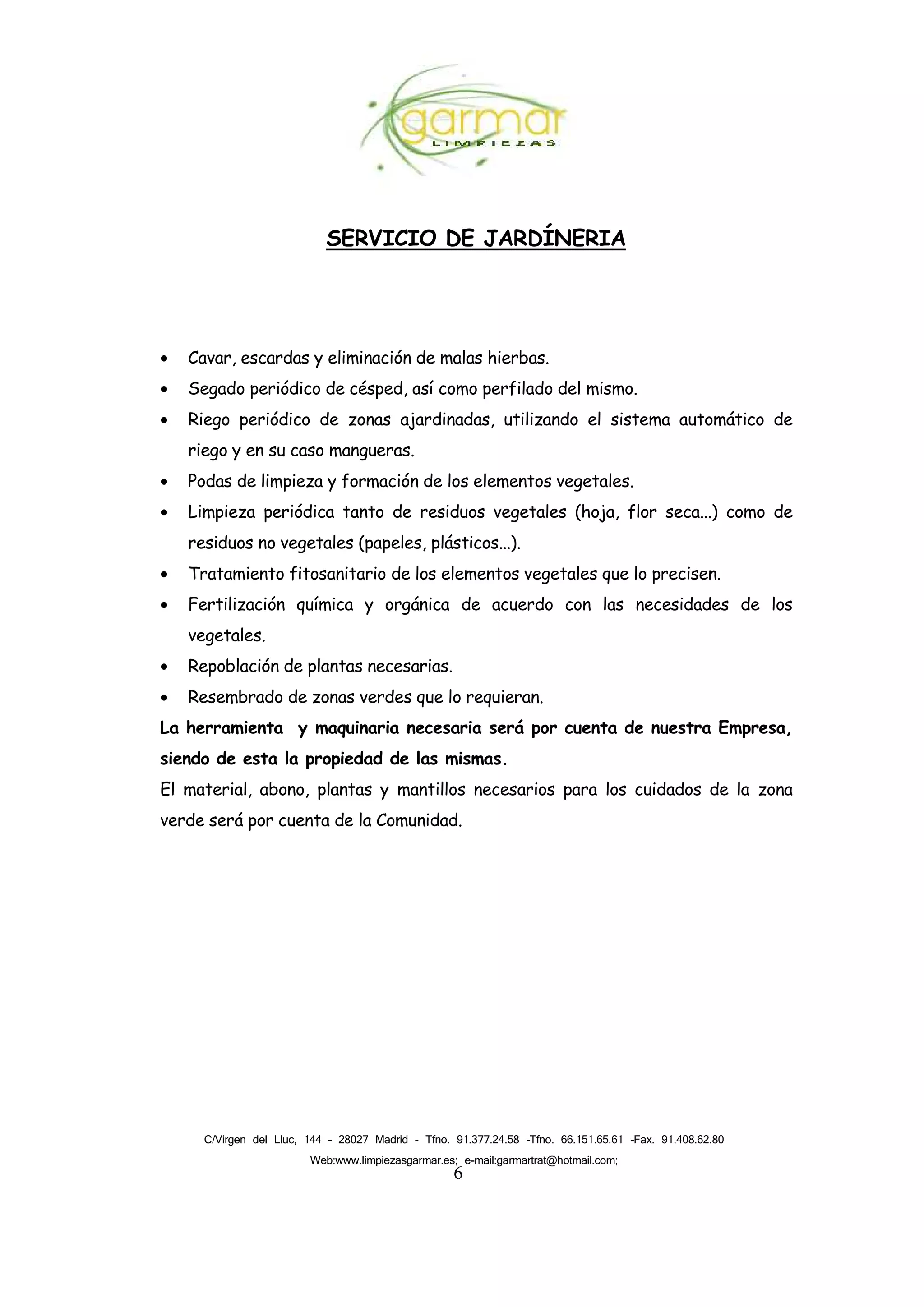 Presupuesto berlín garmar | PDF | Landscaping | Home & Garden