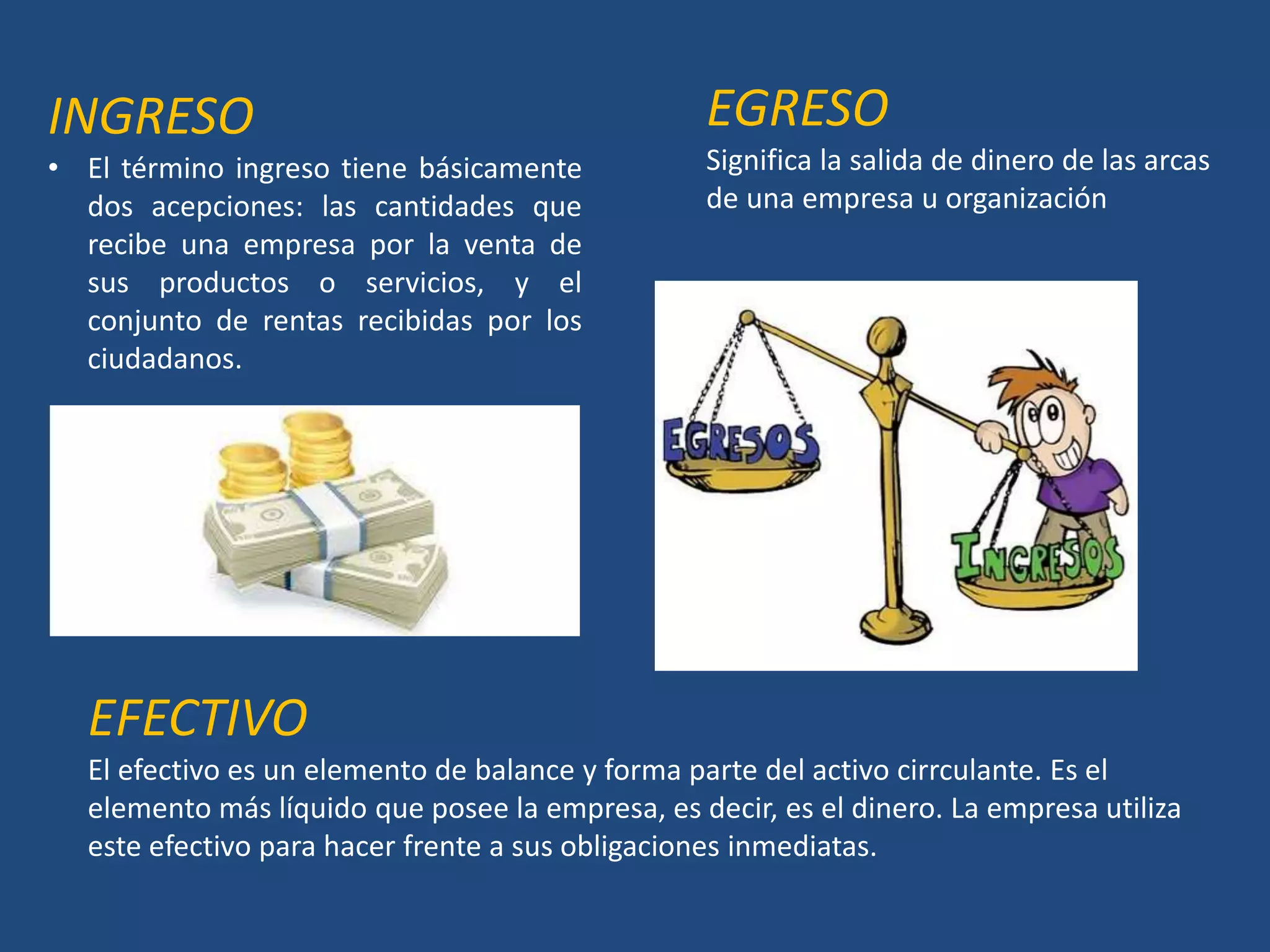 Presupuesto de ingreso y egreso efectivo | PPTX