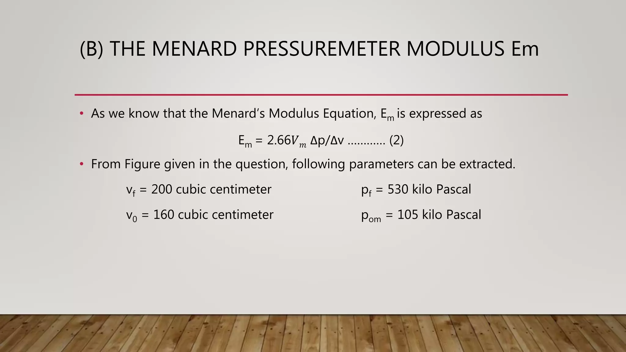 Presuremeter presentation | PPTX