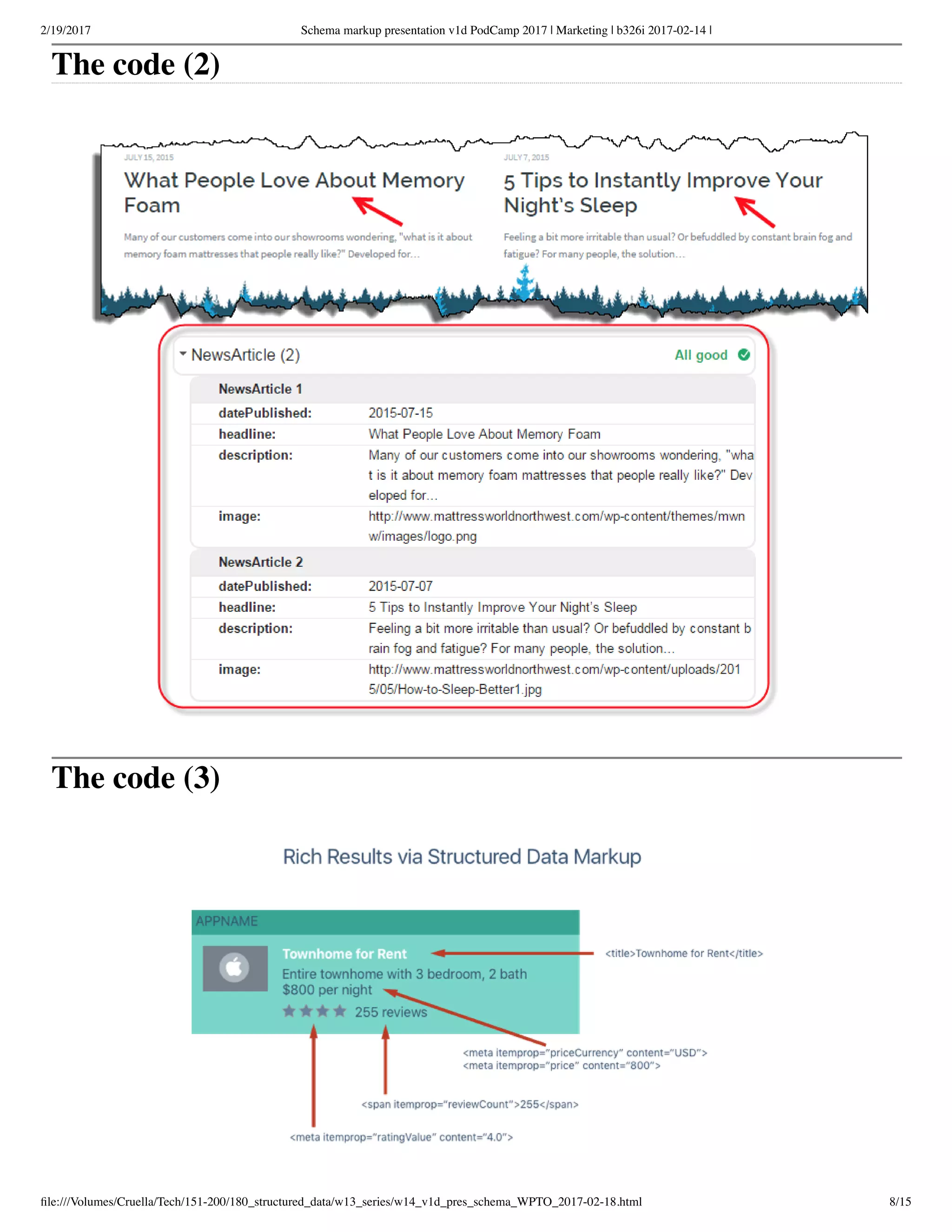 Structured data SEO presentation WPTO Robin Macrae 2017-02-18 | PDF