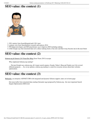 Structured data SEO presentation WPTO Robin Macrae 2017-02-18 | PDF