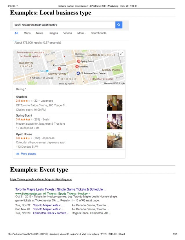 Structured data SEO presentation WPTO Robin Macrae 2017-02-18 | PDF