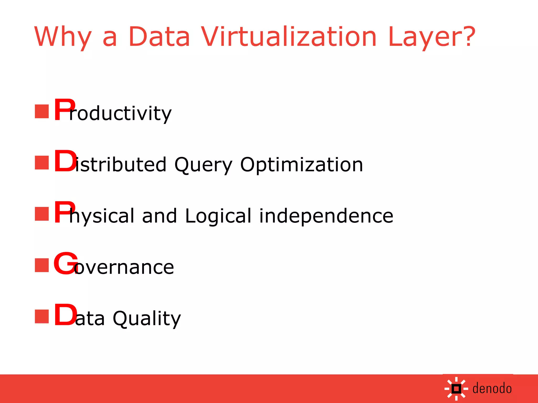 Why Data Virtualization? An Introduction by Denodo | PPT