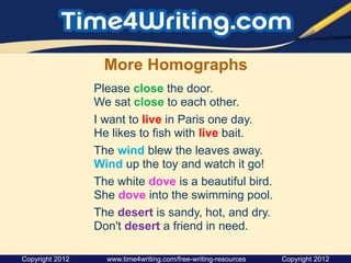 Pres_Writing_Mechanics_Homophones_Homonym.pptx