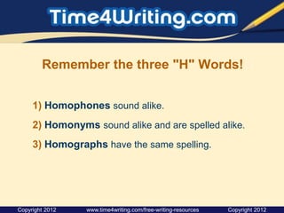 Pres_Writing_Mechanics_Homophones_Homonym.pptx