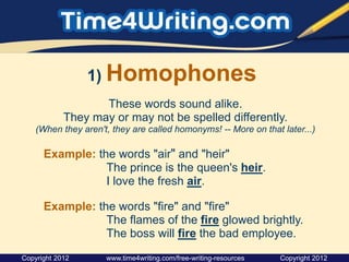 Pres_Writing_Mechanics_Homophones_Homonym.pptx