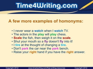 Pres_Writing_Mechanics_Homophones_Homonym.pptx