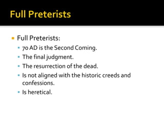 Preterism | PPTX