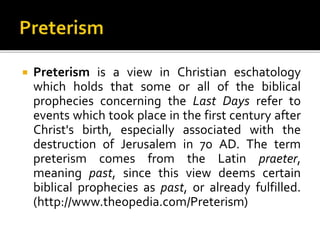 Preterism | PPTX